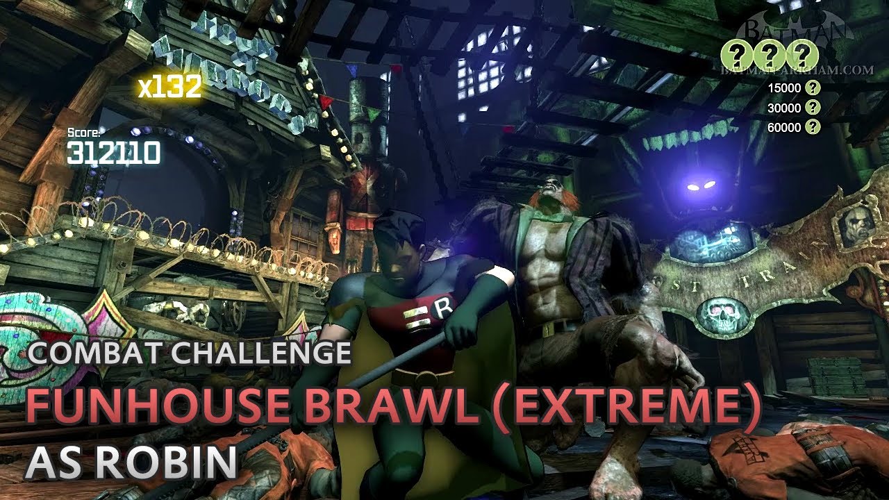 Batman: Arkham City - Funhouse Brawl (Extreme) [as Robin] - Combat ...
