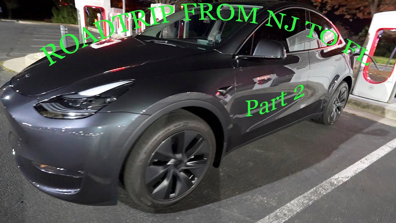 1,300 mile Road Trip Part 2 - 2024 Tesla Model Y - NJ TO FL - SAVANNAH ...