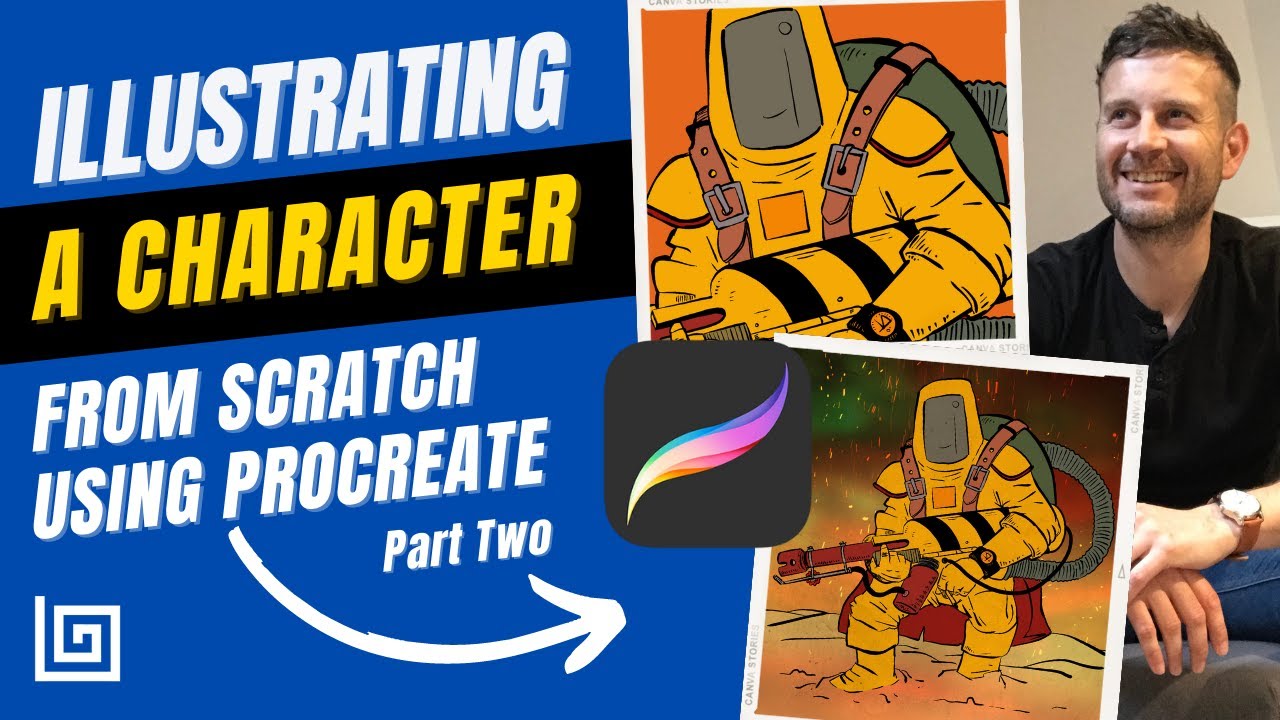 How to Draw a CHARACTER from start to finish using PROCREATE - PART 2 - YouTube