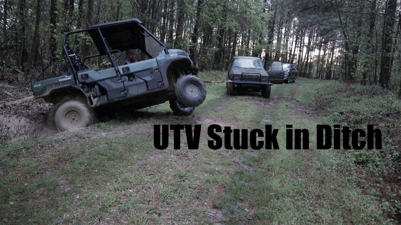 Opening Day of NC Turkey Season UTV Stuck!! - YouTube