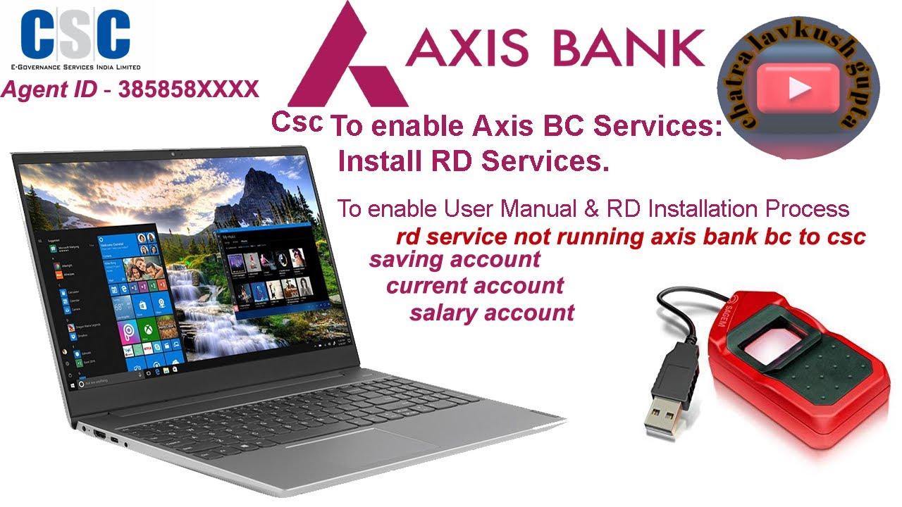 axis bank.csc morpho setting - YouTube