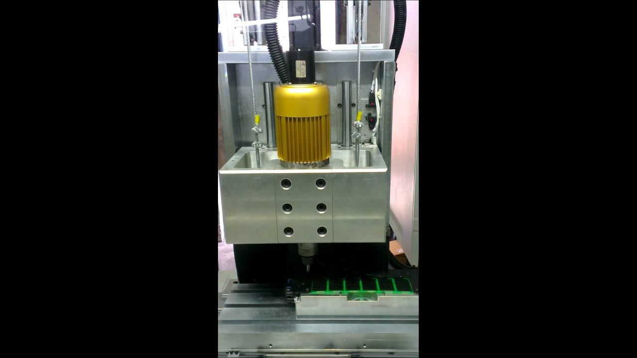Excess flash removing machine - YouTube