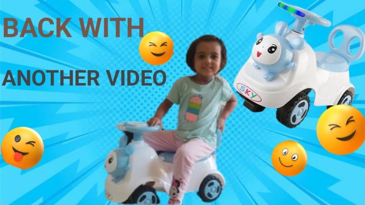 FIRSTCRY BABY PANDA MANUAL RIDE HONEST REVIEW|| 1 YEARS BABY RIDE ...