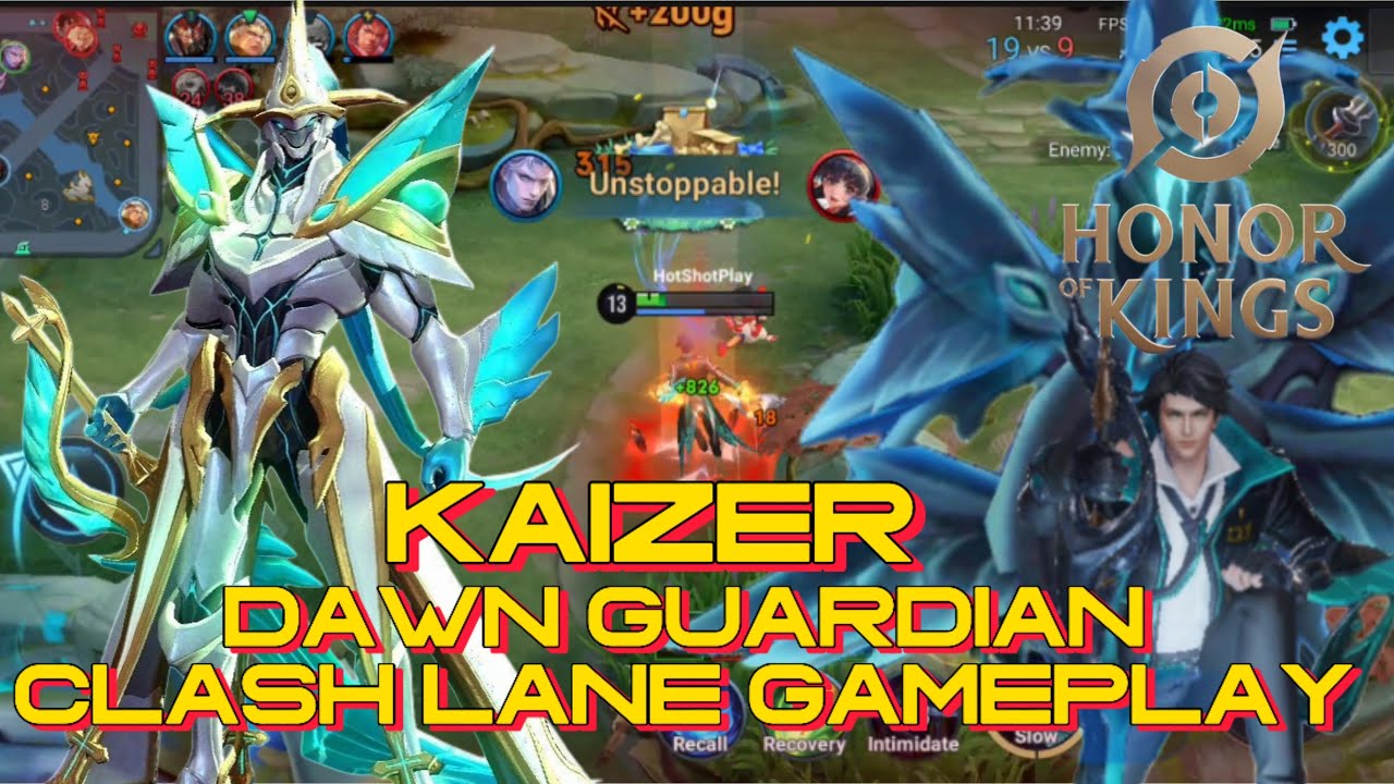 KAIZER DAWN GUARDIAN CLASH LANE GAMEPLAY HOK | HONOR OF KINGS - YouTube