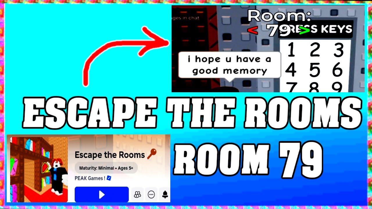 ROOM 79 ESCAPE THE ROOMS Roblox Walkthrough [Full Guide English] - YouTube