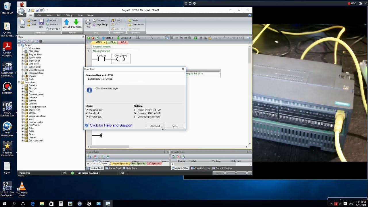 Cara Download Upload PLC Siemens S7 200 Smart Tutorial 1 - YouTube