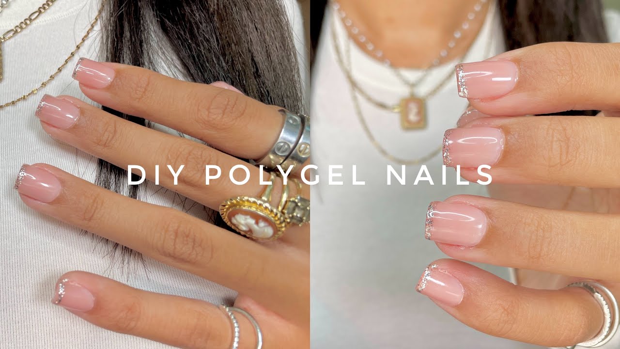 DIY AT HOME POLYGEL NAIL TUTORIAL |SIMPLE & SHORT | QUICK AND ...