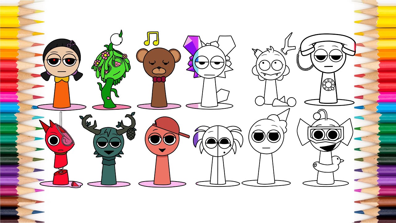 Sprunki OC Coloring Pages /🎵 Song / How To Color New Sprunki OC ...