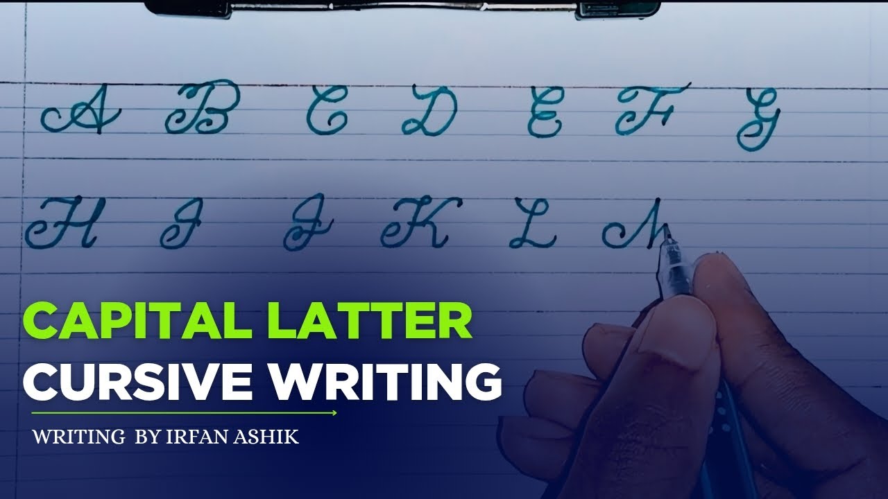 How to write capital latter/cursive writing A to Z/ Handwriting ...
