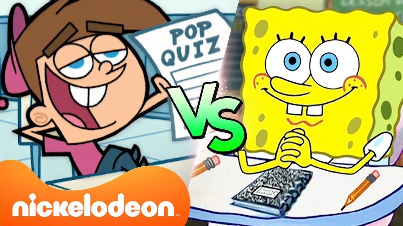 SpongeBob vs. Timmy Turner | Wer ist der bessere Schüler? | Nickelodeon ...