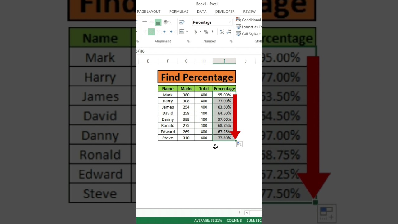 How To Find Percentage In Excel YouTube How To Find Percentage In Excel YouTube