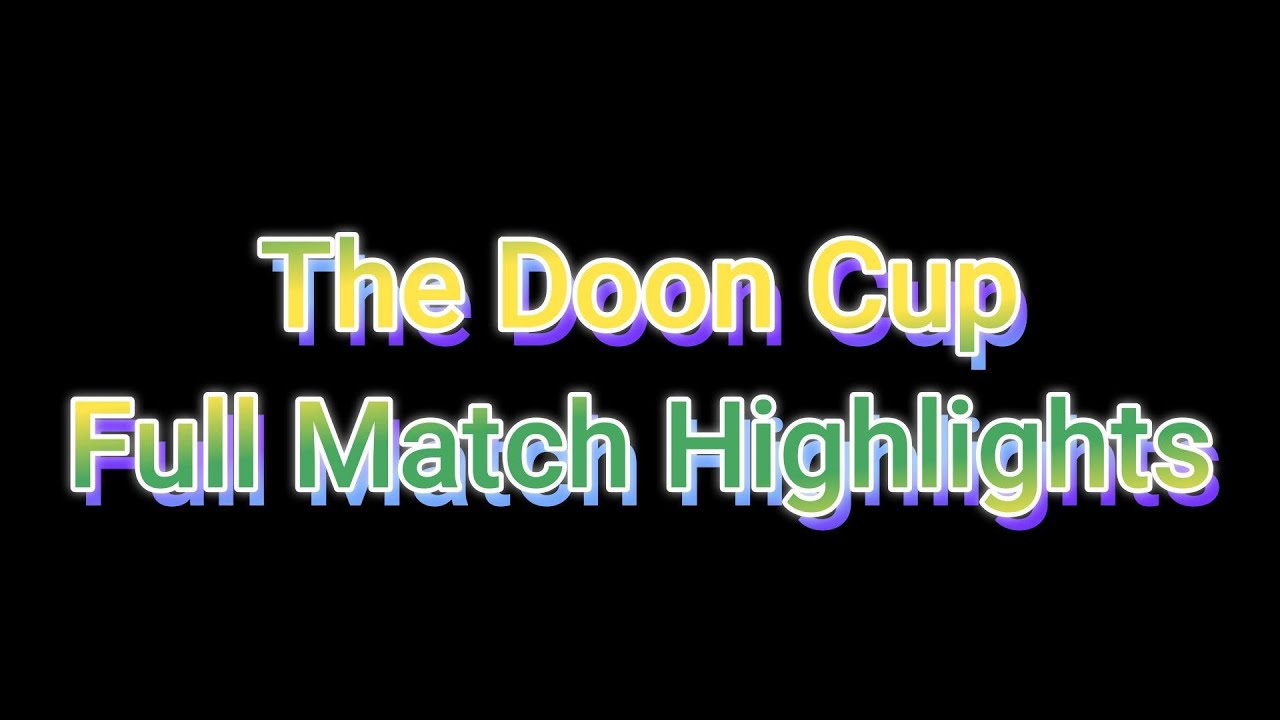 The Doon Cup Full Match Highlights. UNDECA VS Aahar Cricket Club - YouTube