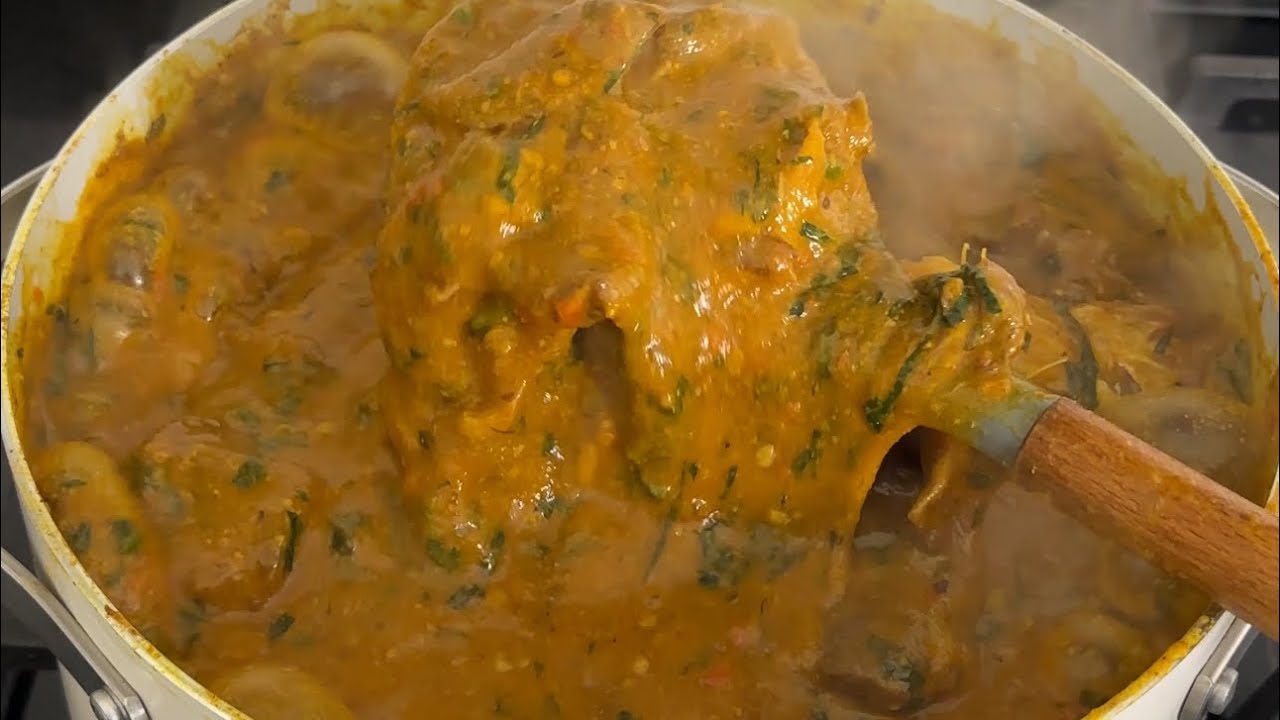 HOW TO MAKE NIGERIAN OGBONO SOUP/DRAW SOUP |Riazkitchen - YouTube
