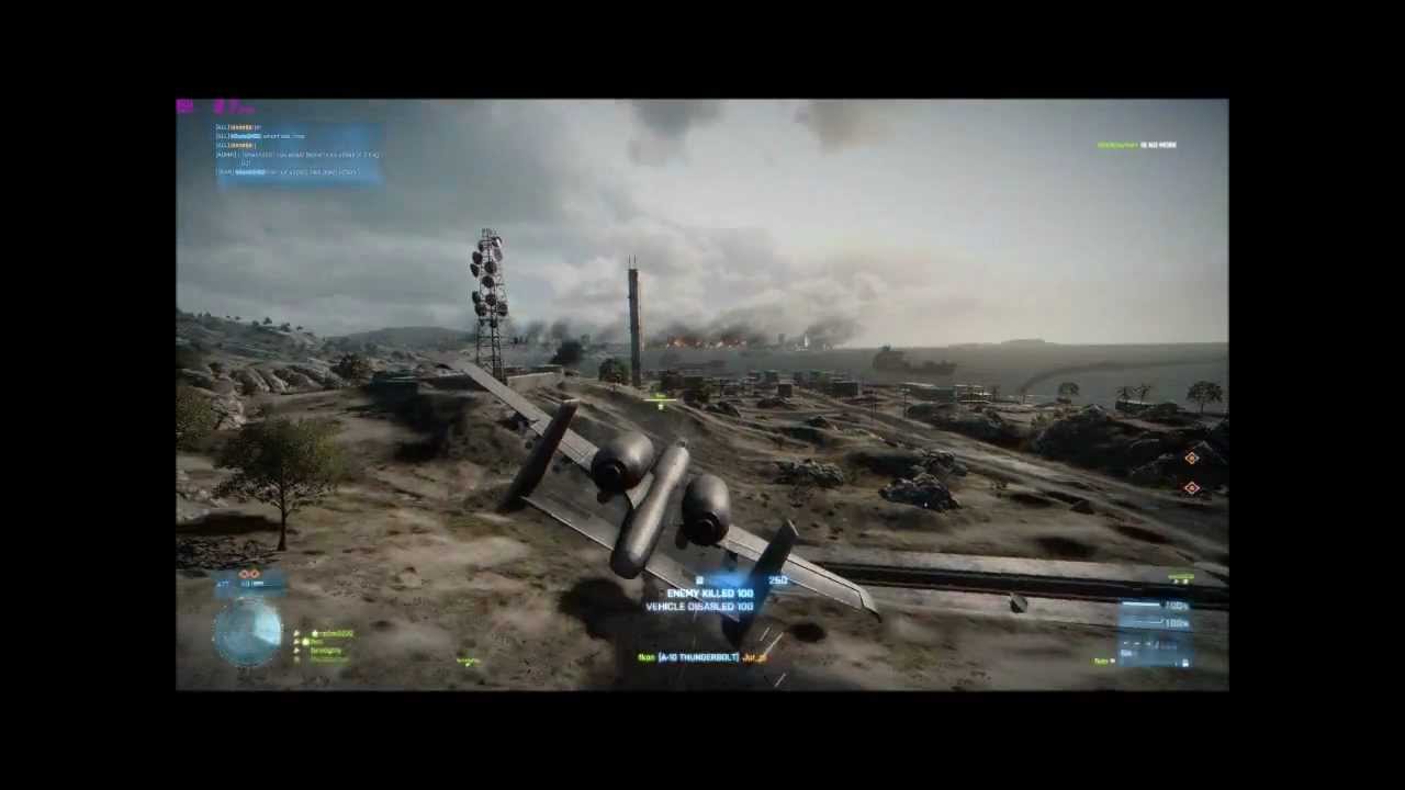 BF3 Rush Kharg Island A10 Jet Gameplay - YouTube