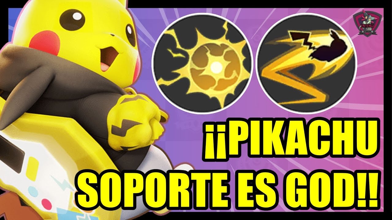 PIKACHU SUPPORT ES buenisimo😱MEJORES OBJETOS Y MEDALLAS⭐BUILD PIKACHU POKÉMON UNITE - YouTube