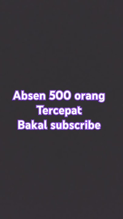Absen yuk||#shortsvideo - YouTube