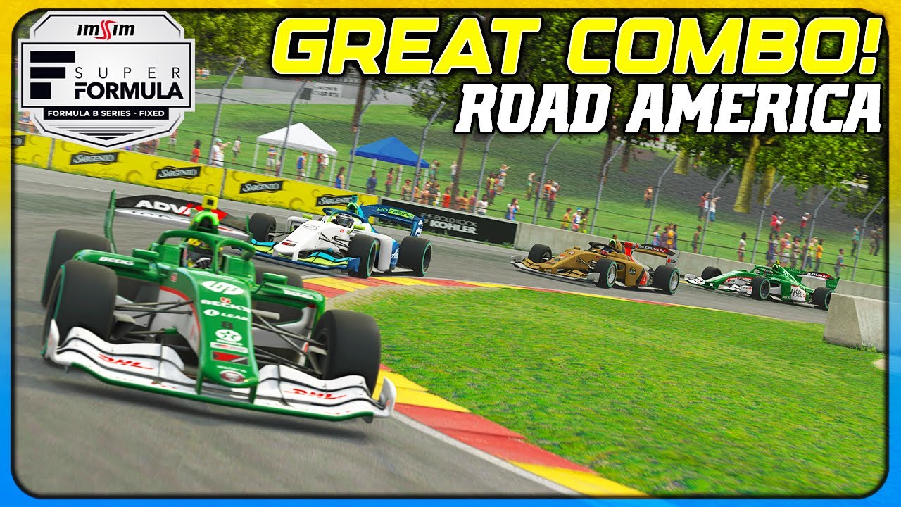 Super Formula - Road America - iRacing Road Course - YouTube