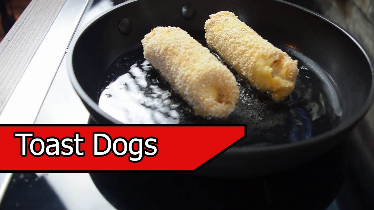 Toast Dogs | fake Corndogs | Hidden Sausage | german Streetfood - YouTube