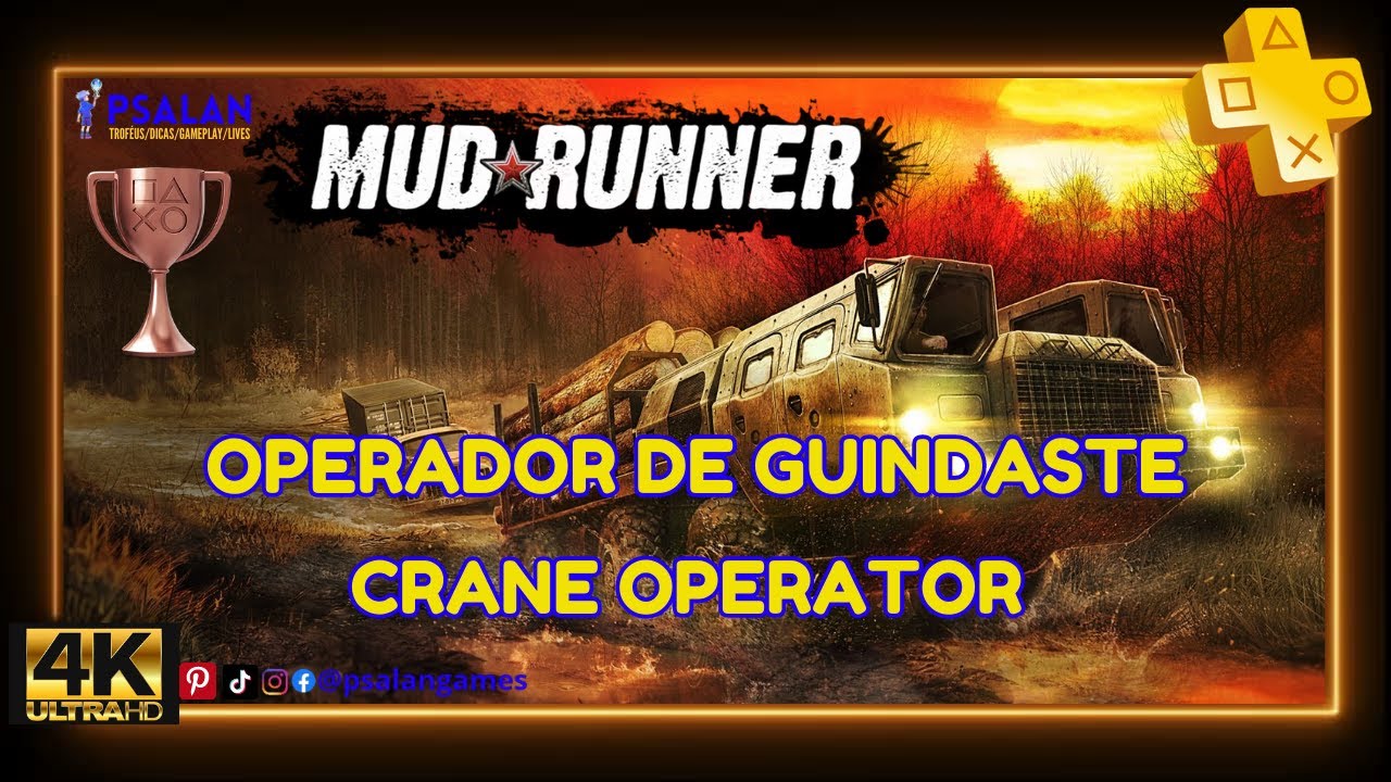 🏆 Mud Runner - Troféu Operador de Guindaste (Crane Operator ) (PLUS) 4K ...