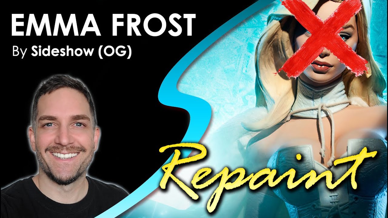 EMMA FROST by Sideshow Collectibles: PORTRAIT REPAINT review - YouTube