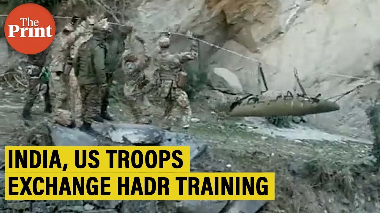 India, US troops exchange HADR training & skills during joint military ...