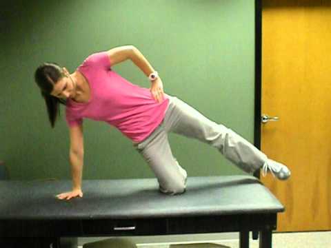 Side Kneel with Hip Abduction or Leg Circles - YouTube