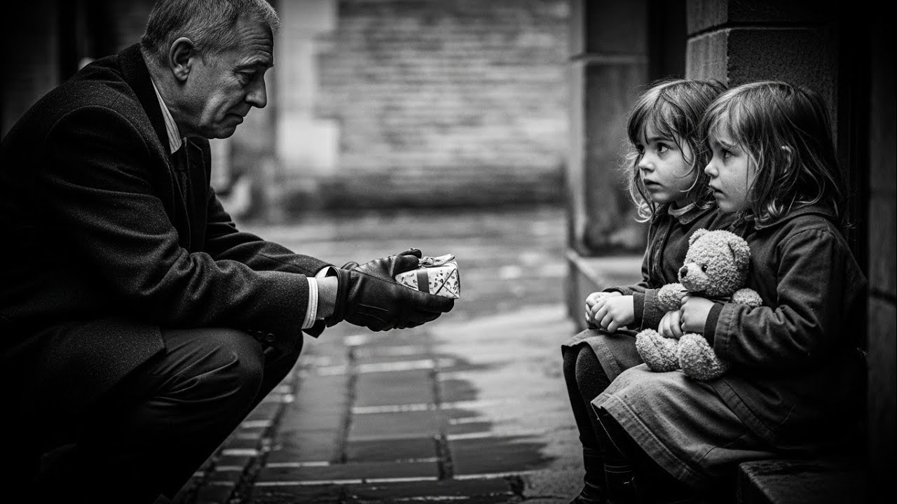 In a cold, silent street…two little girls sat alone, hungry and scared ...
