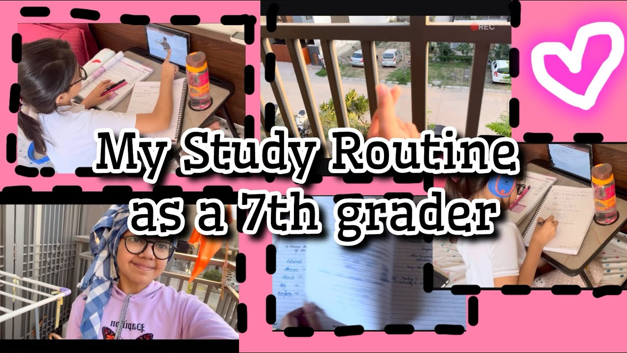 📚Study Vlog📚 My Study Routine As A 7th Grader #viral #youtube # ...