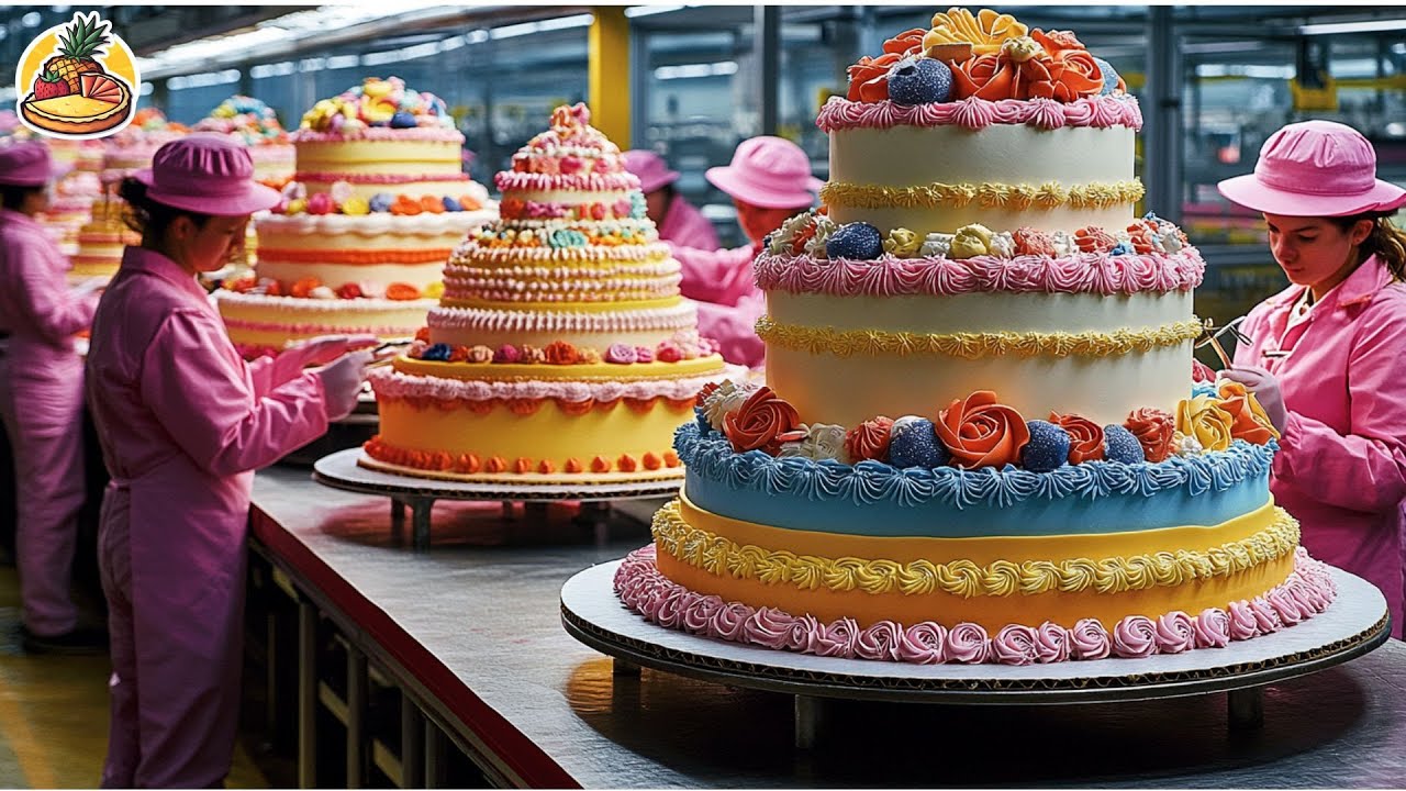 Inside the Cake Factory: How Millions of Cakes Are Perfectly Made Every ...