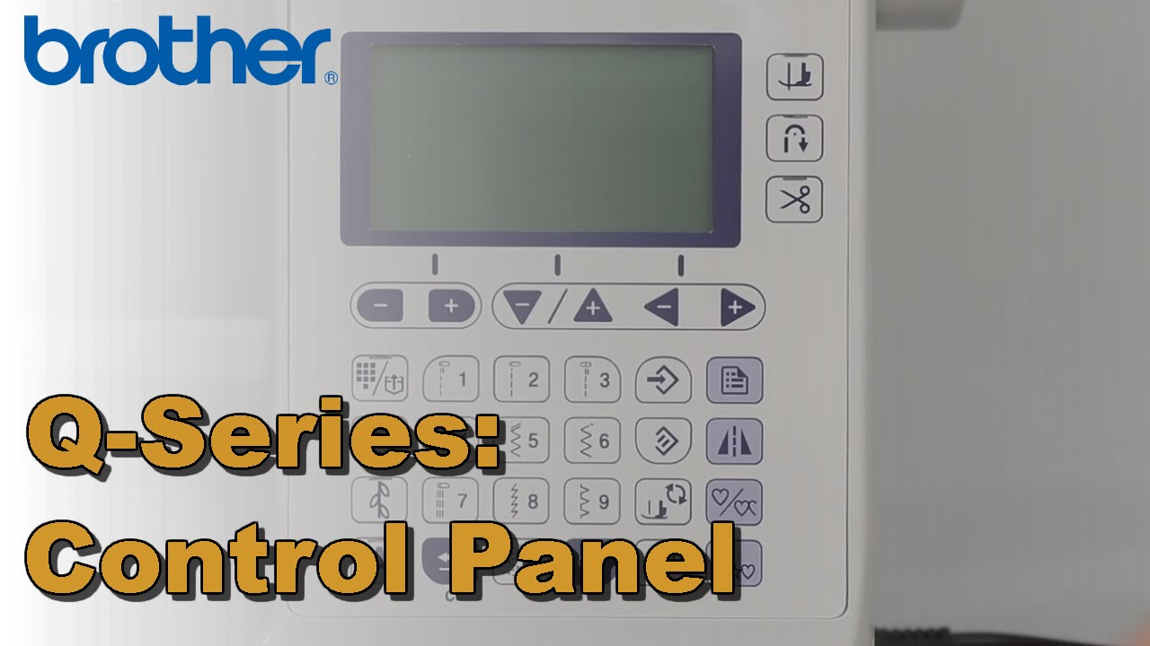 Touch Sensor Control Panel | Brother Q-Series Feature Showcase - YouTube