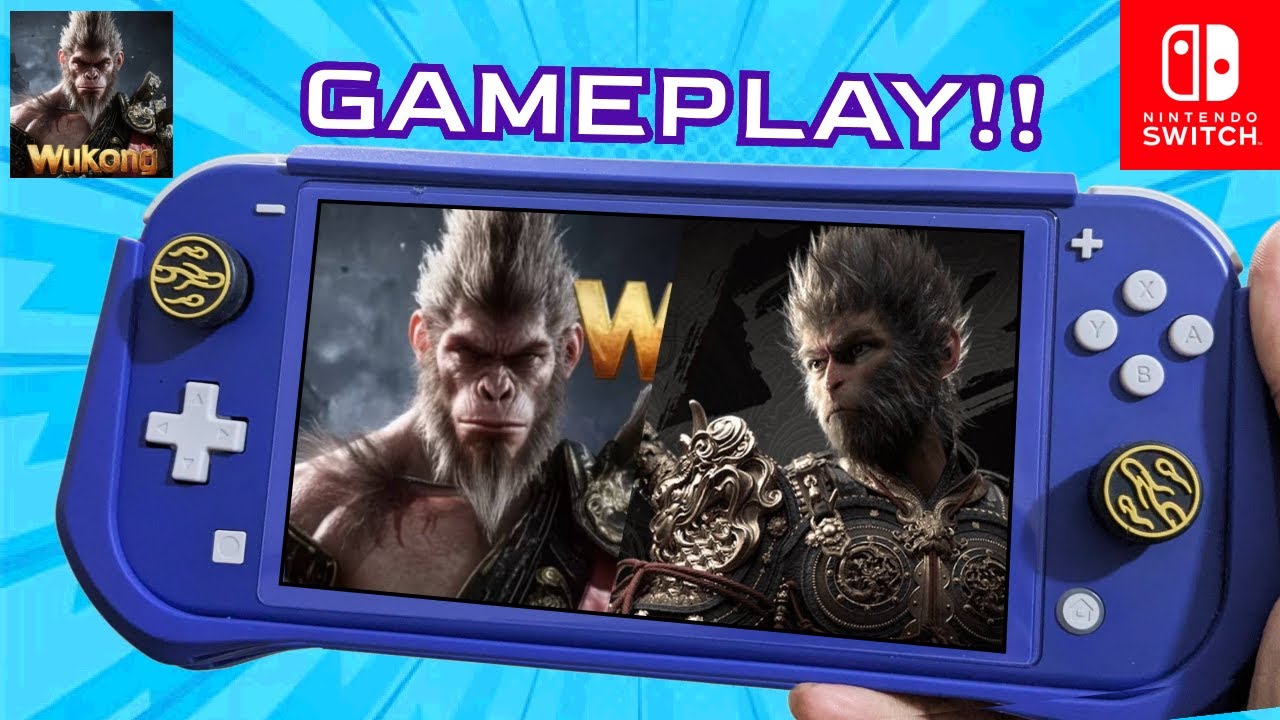 Wukong Sun: Black Legend Nintendo Switch Lite Gameplay | Black Myth ...