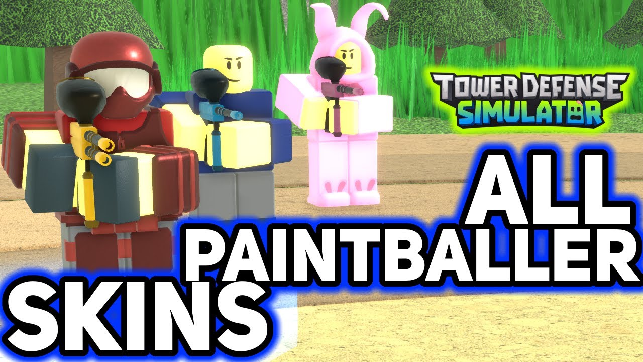 [Easter Update] All Paintballer Skins - Tower Defense Simulator - YouTube