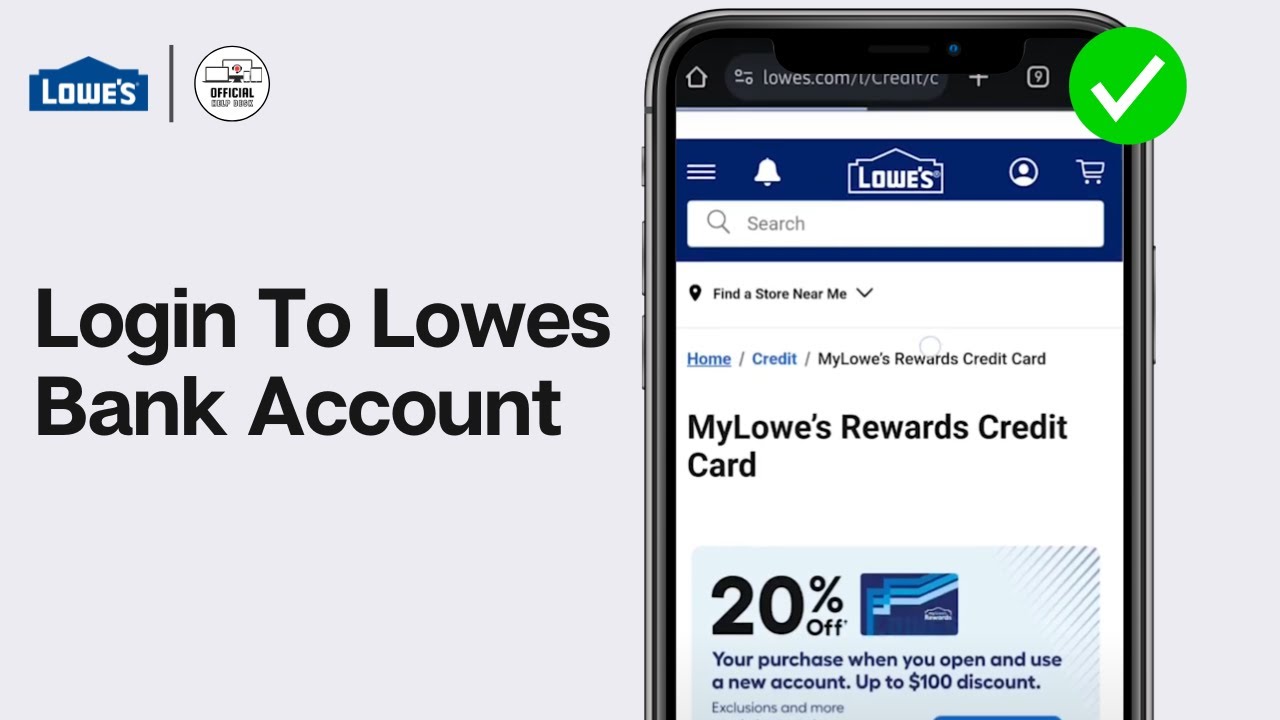 How To Login To Lowes Bank Online Banking Account (2024) - YouTube