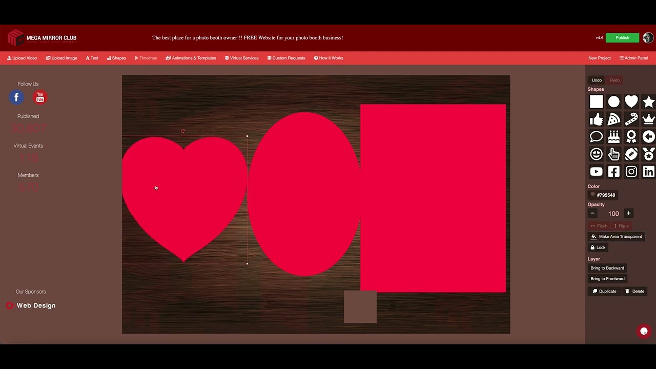 Creating Template with Transparent Area - YouTube
