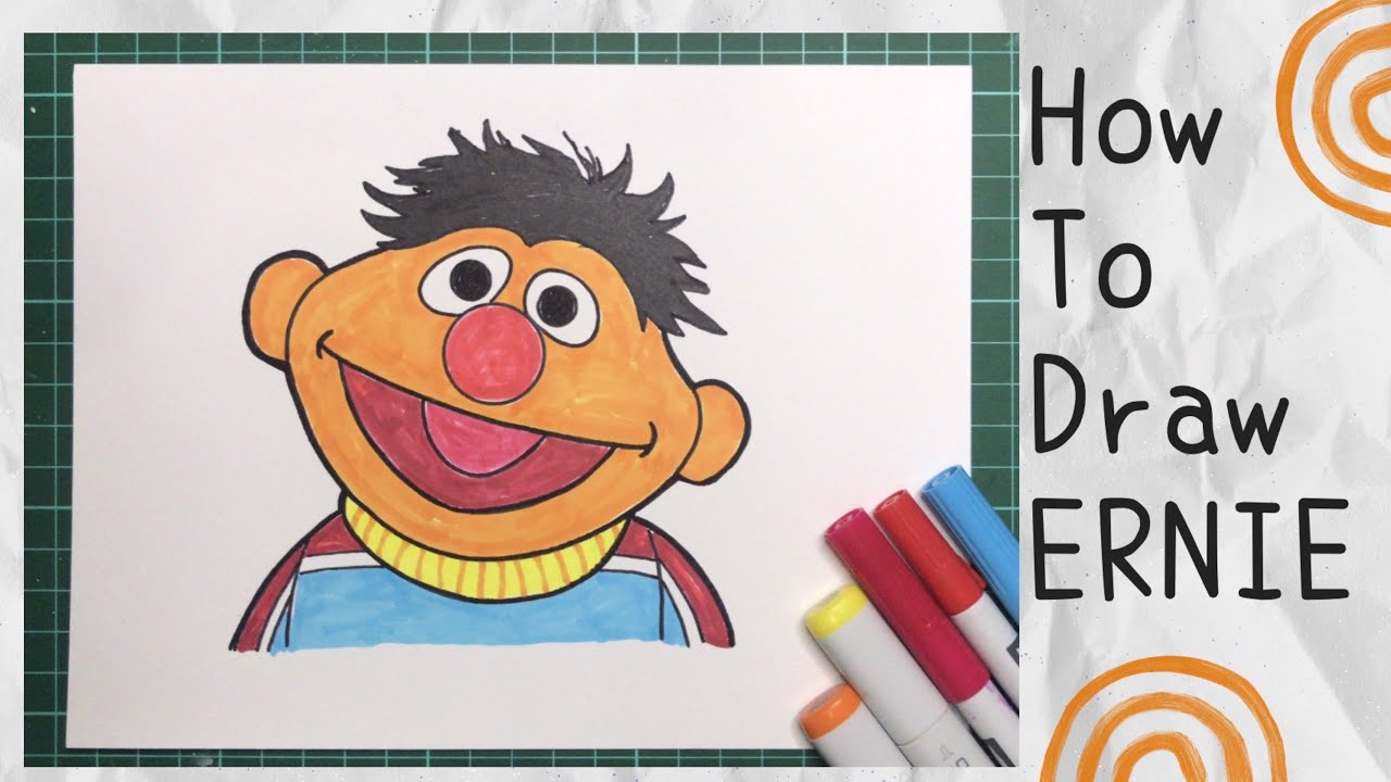 How To Draw Ernie | Sesame Street | art for kids - YouTube