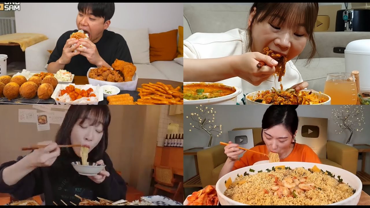 Mukbanger that are extremely hungry - YouTube
