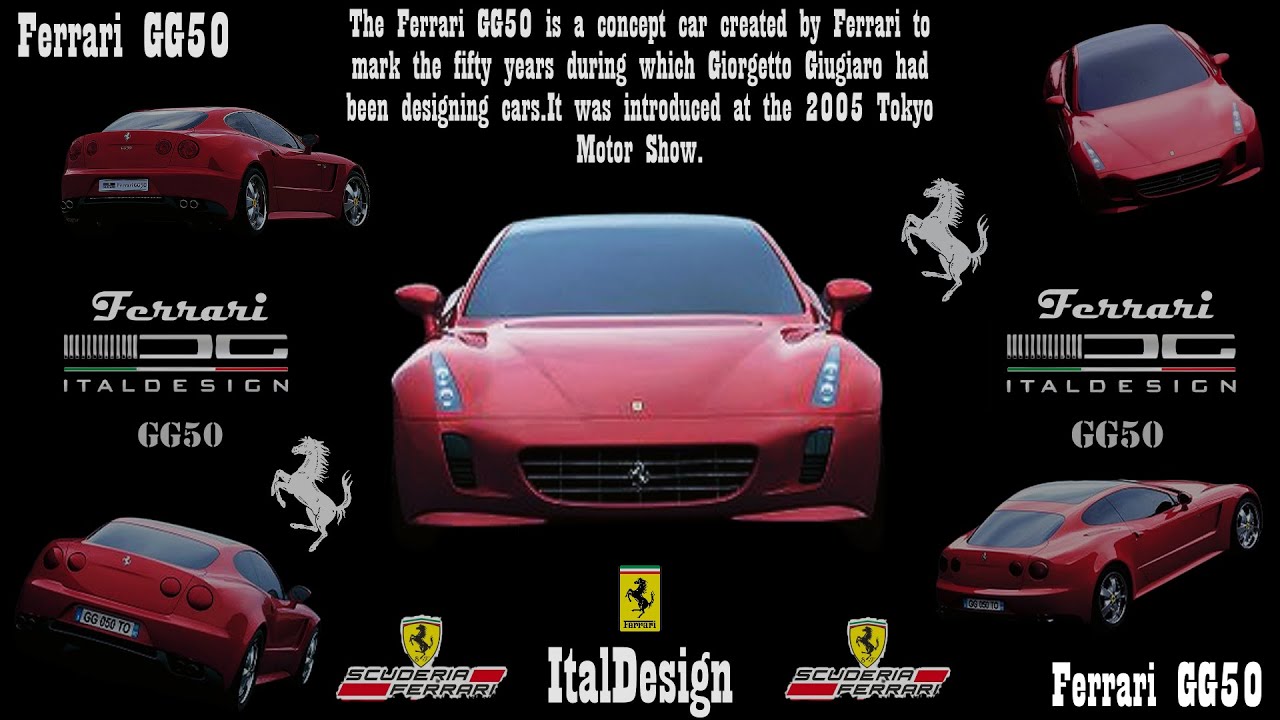 Ferrari GG50 (2005).The GG50 is a 2+2 coupé "supercar".(ItalDesign ...