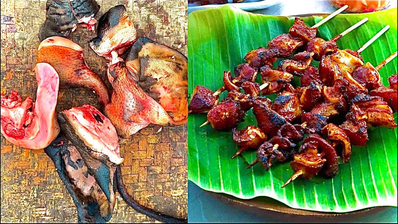 CRISPY PIG recipe pig meat cooking AT HOME NEPALI STYLE - YouTube