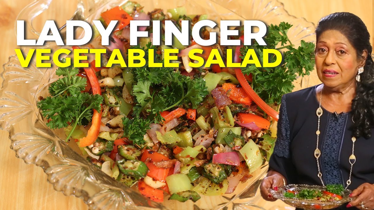 The Lazy Cook's Guide to Lady Finger Salad With Maldive Fish - YouTube