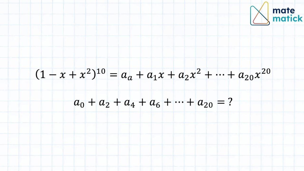 Find the Sum of Even Coefficients in This Polynomial Expansion! - YouTube