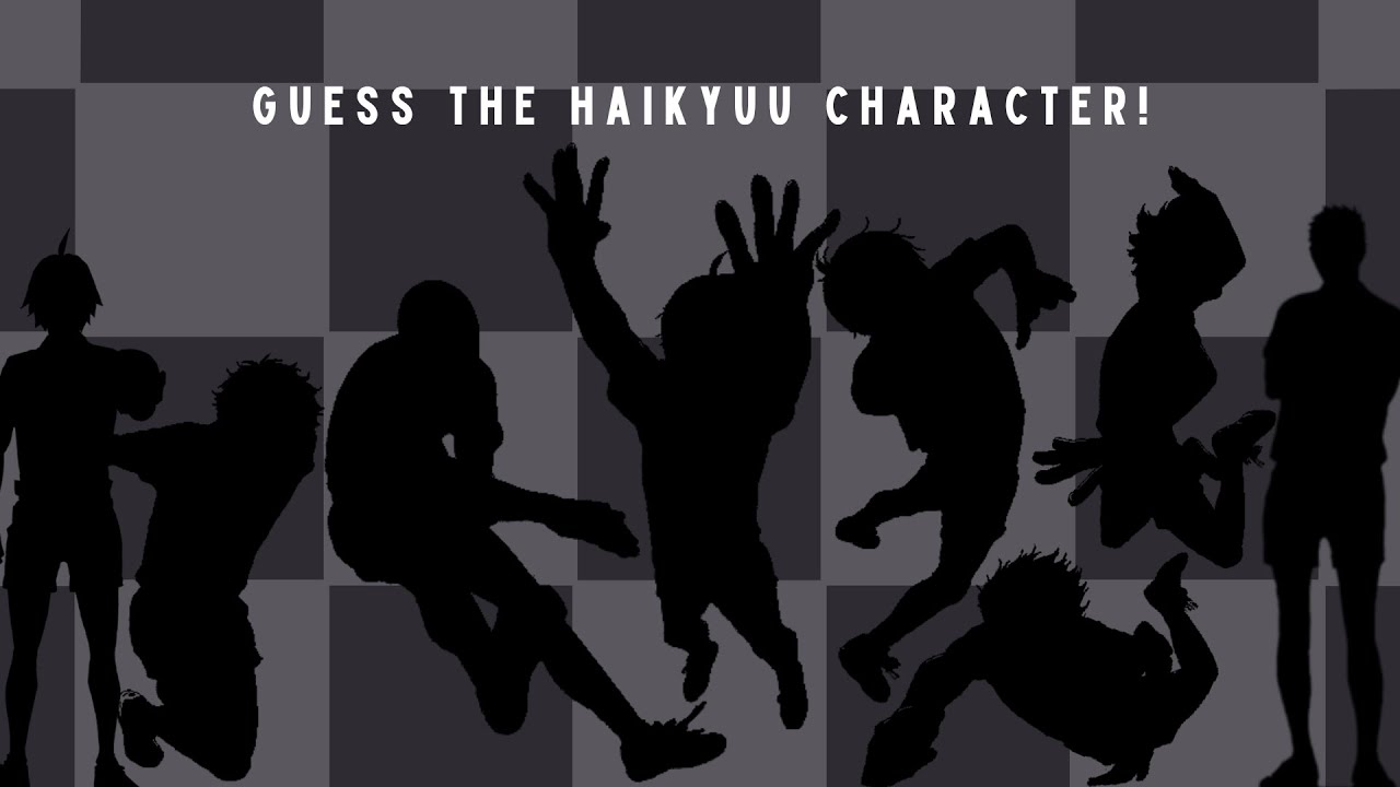 Guess the Haikyuu characters from their silhouette - YouTube