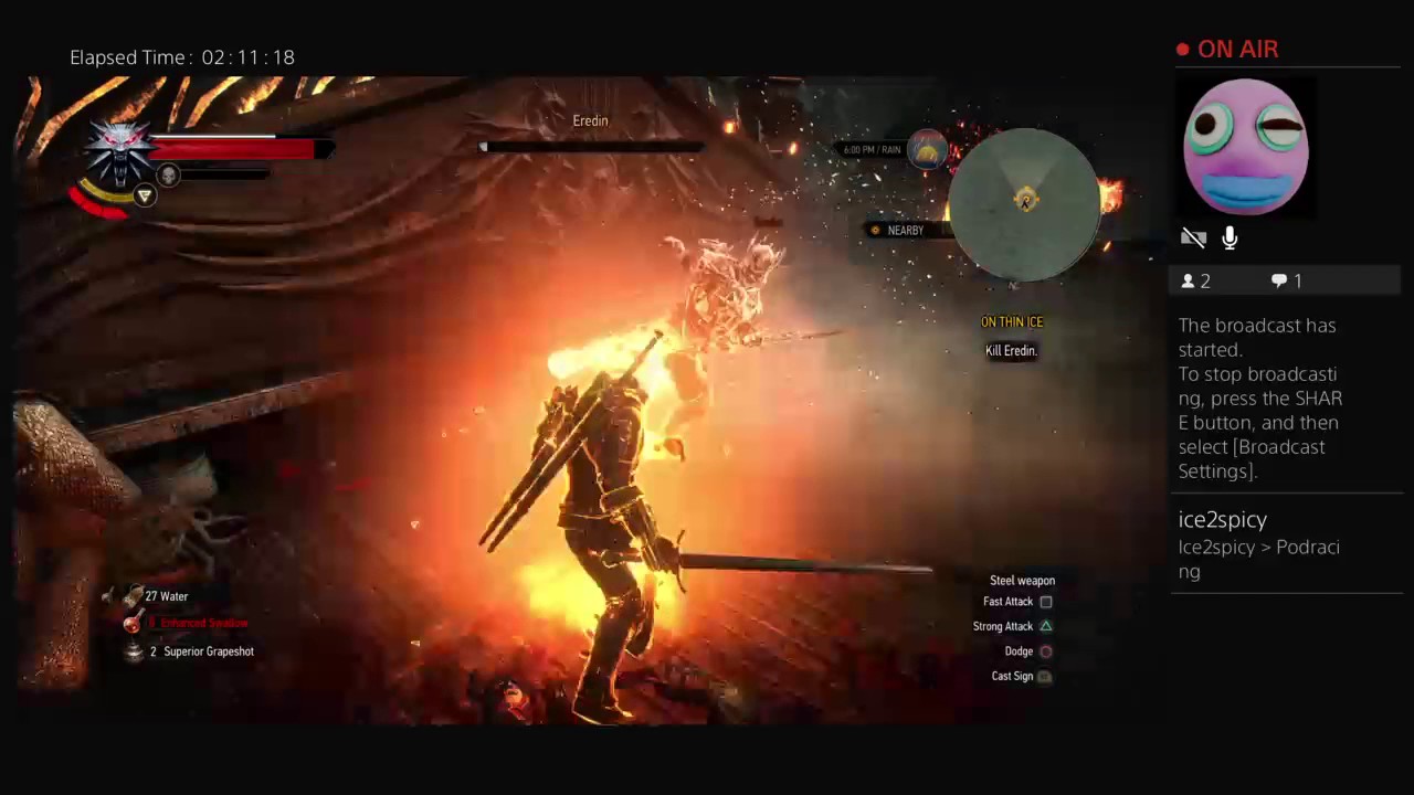 Witcher 3 Trying to Kill the Final Boss with a Blunt Sword on Death ...