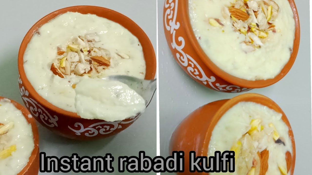 Bread se banye instant rabadi kulfi ll rabadi in just 10min ll झटपट ...