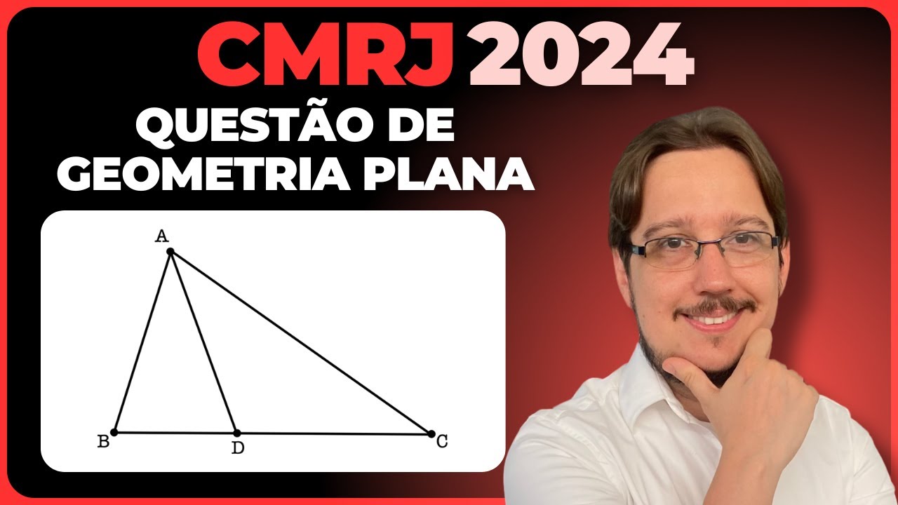 CMRJ || Geometria Plana || No triângulo ABC, o segmento AD é a ...
