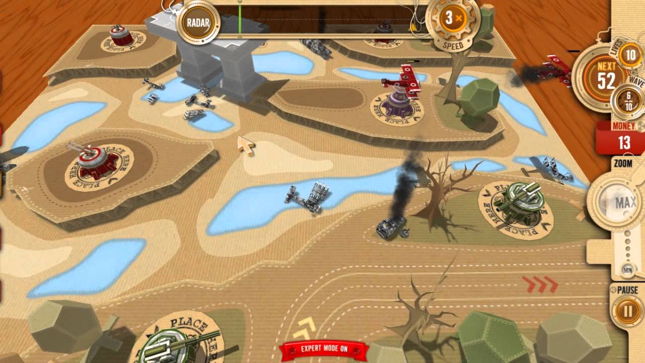Tabletop Defense (War in a Box: Paper Tanks) Level 20 Expert 3 Stars ...