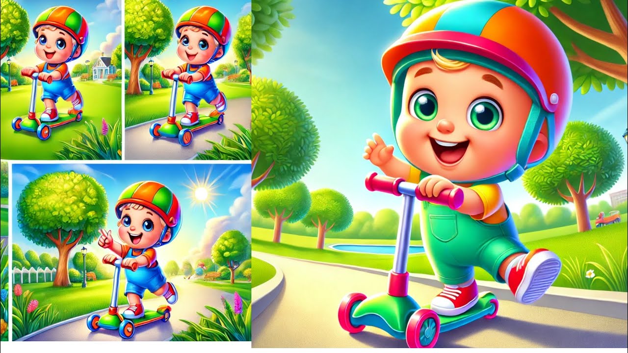 Scooter Fun for Baby Boy| Children Song | Baby Song | Kid's Song ...