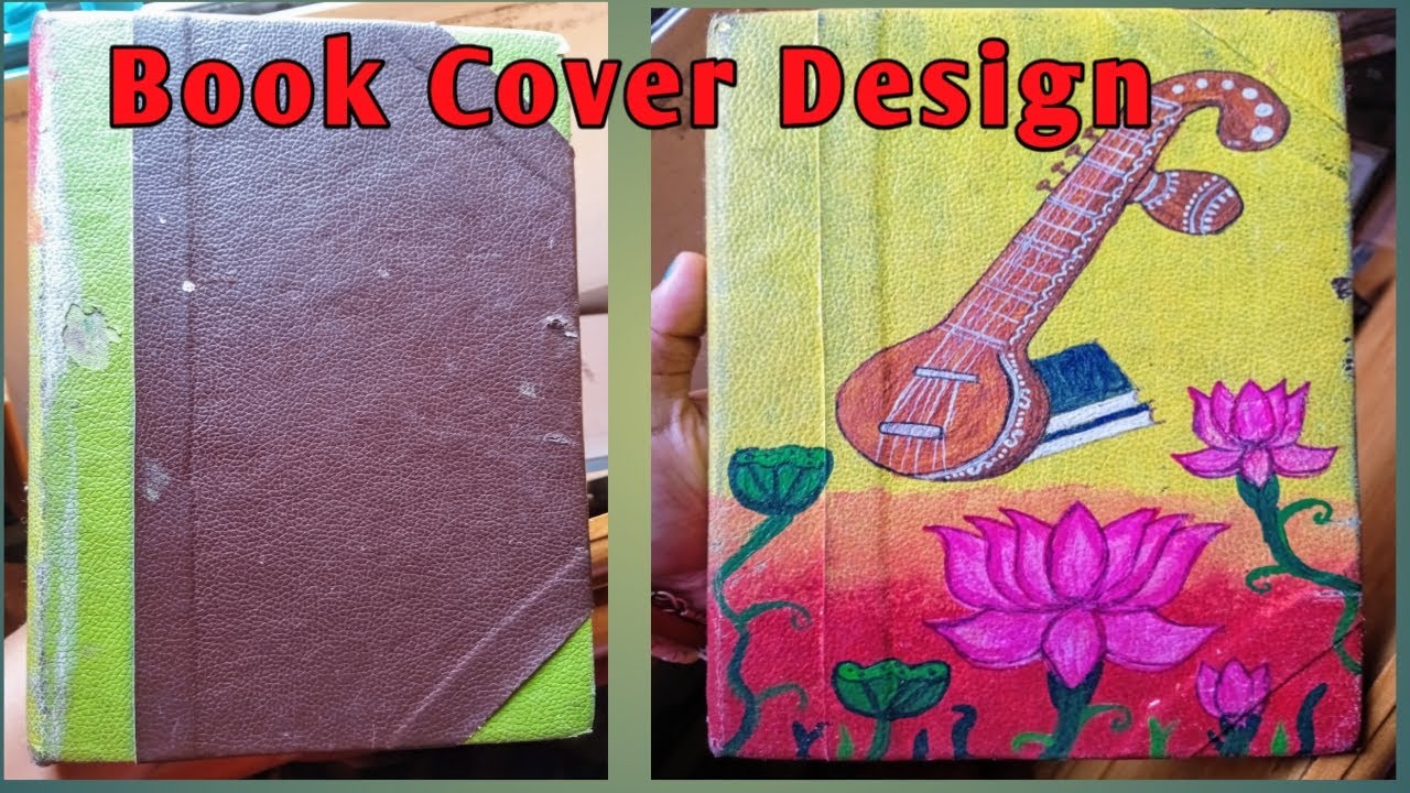 Book cover design॥ Front page design॥Book decoratio idea #diy #art # ...