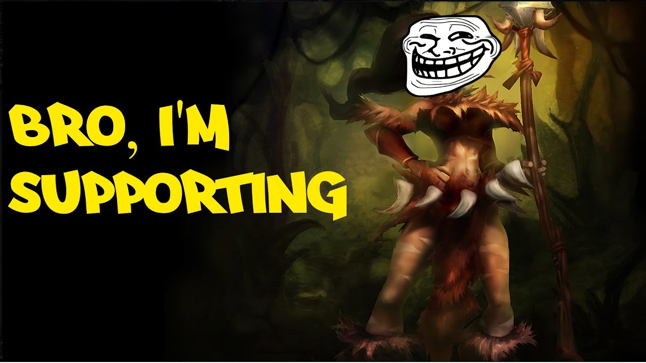 League of Legends - Bad Support - YouTube