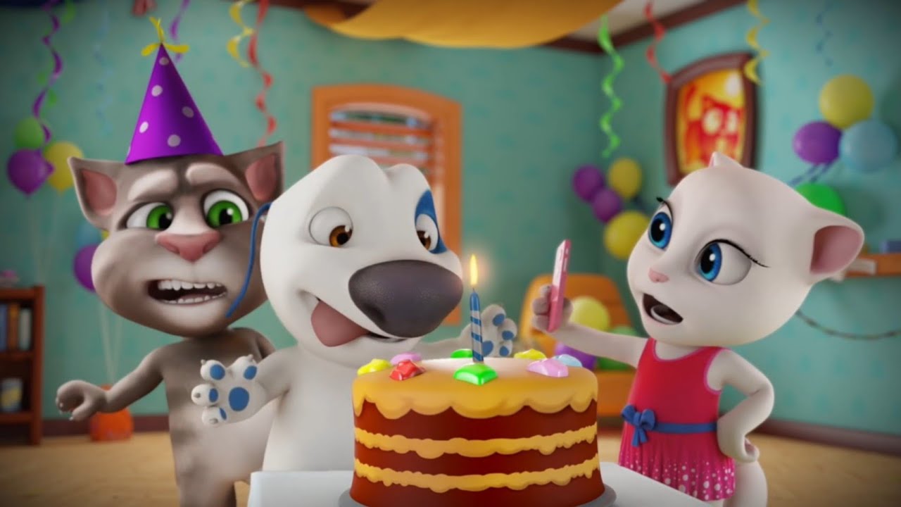 my talking tom friends - HAPPY BIRTHDAY - YouTube