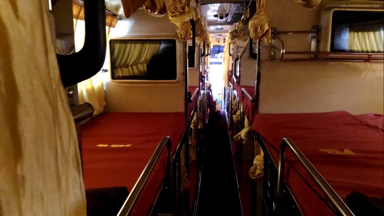 Vijayanand Travels Volvo B9R (I-Shift) Sleeper Interiors (Nagpur - Pune ...